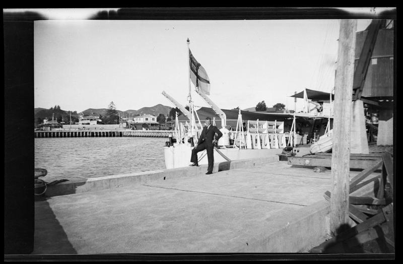 Jack Millard, Gisborne wharf - Tairawhiti Museum
