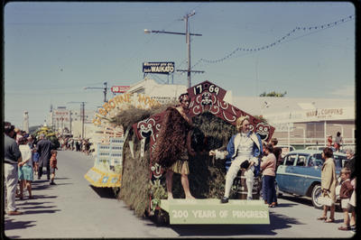 Cook Bi-centenial commerations. Cook Hospital float - Tairawhiti Museum