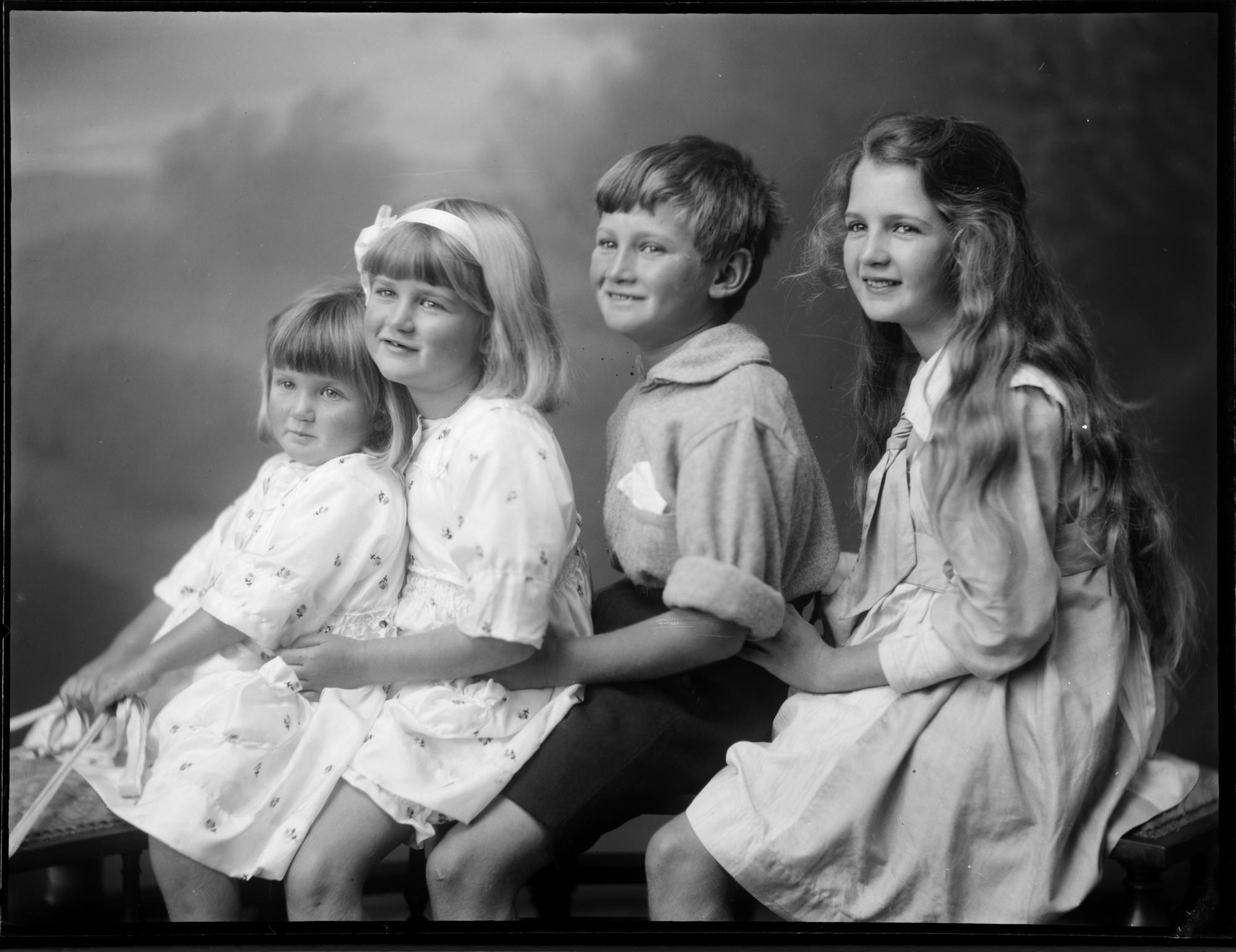 Four Millard children - Tairawhiti Museum