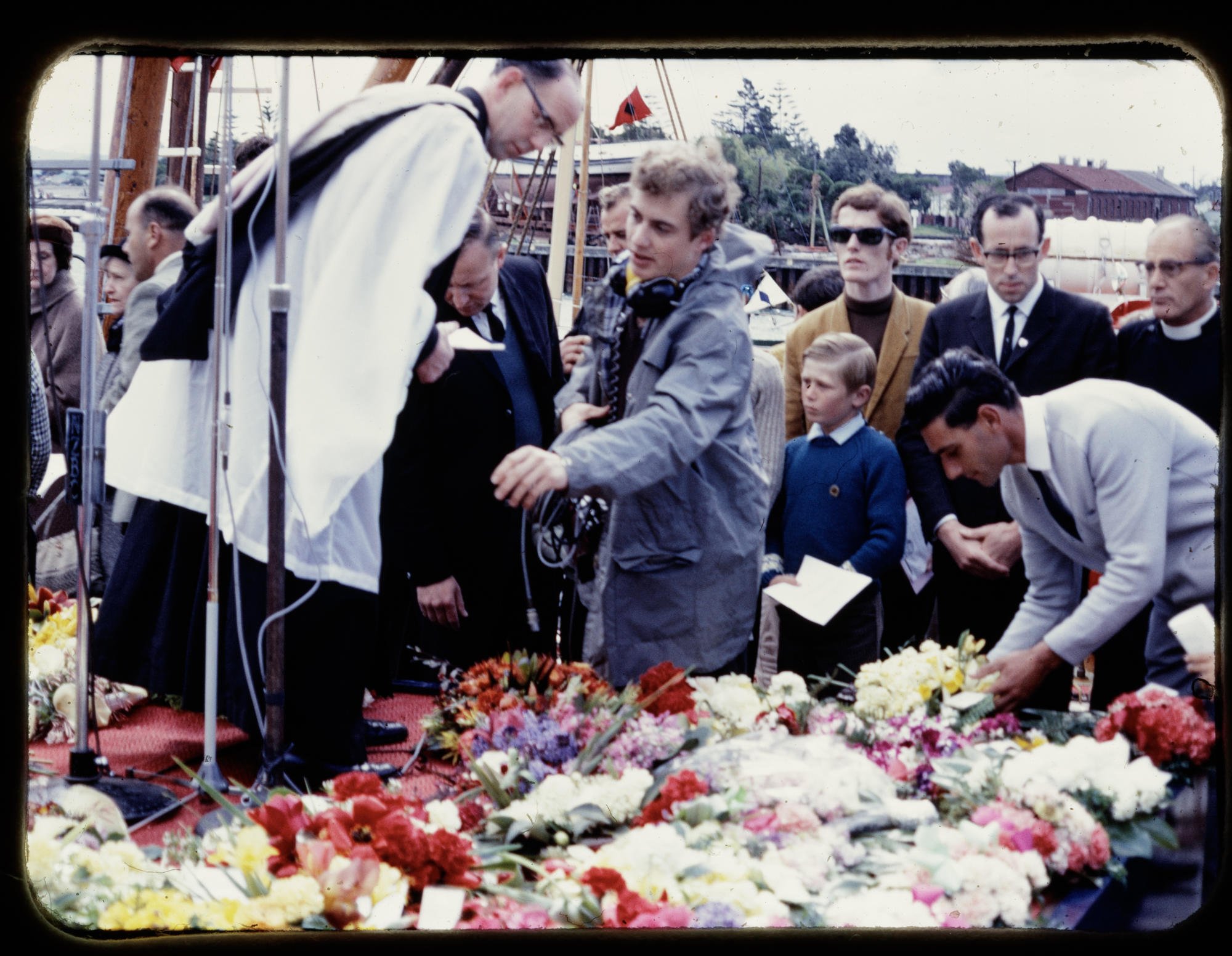 Canon J. R. Maclean at the wharf for Blessing of the Fleet - Tairawhiti ...