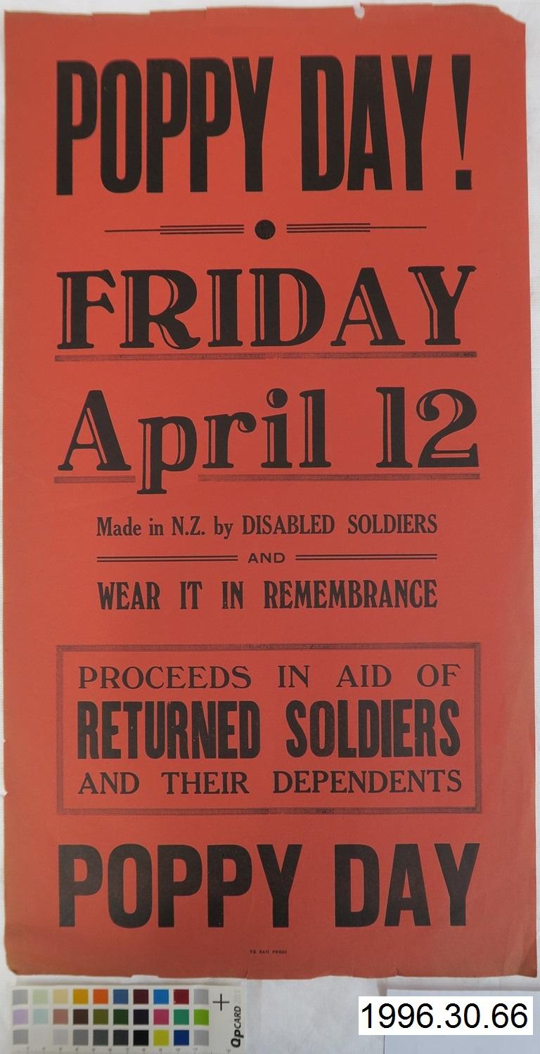 Poppy Day! - Tairawhiti Museum