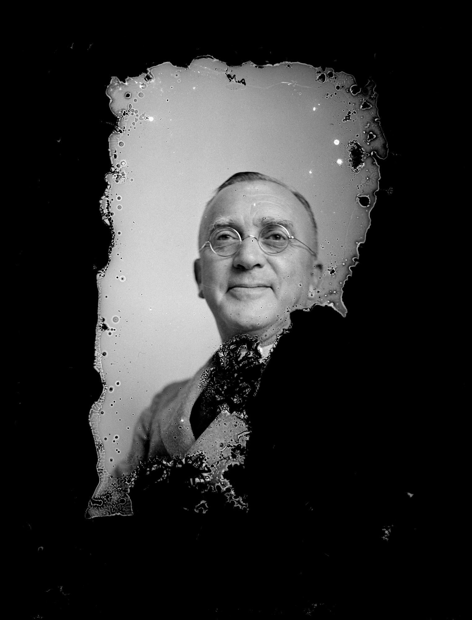 Bespectacled man. - Tairawhiti Museum