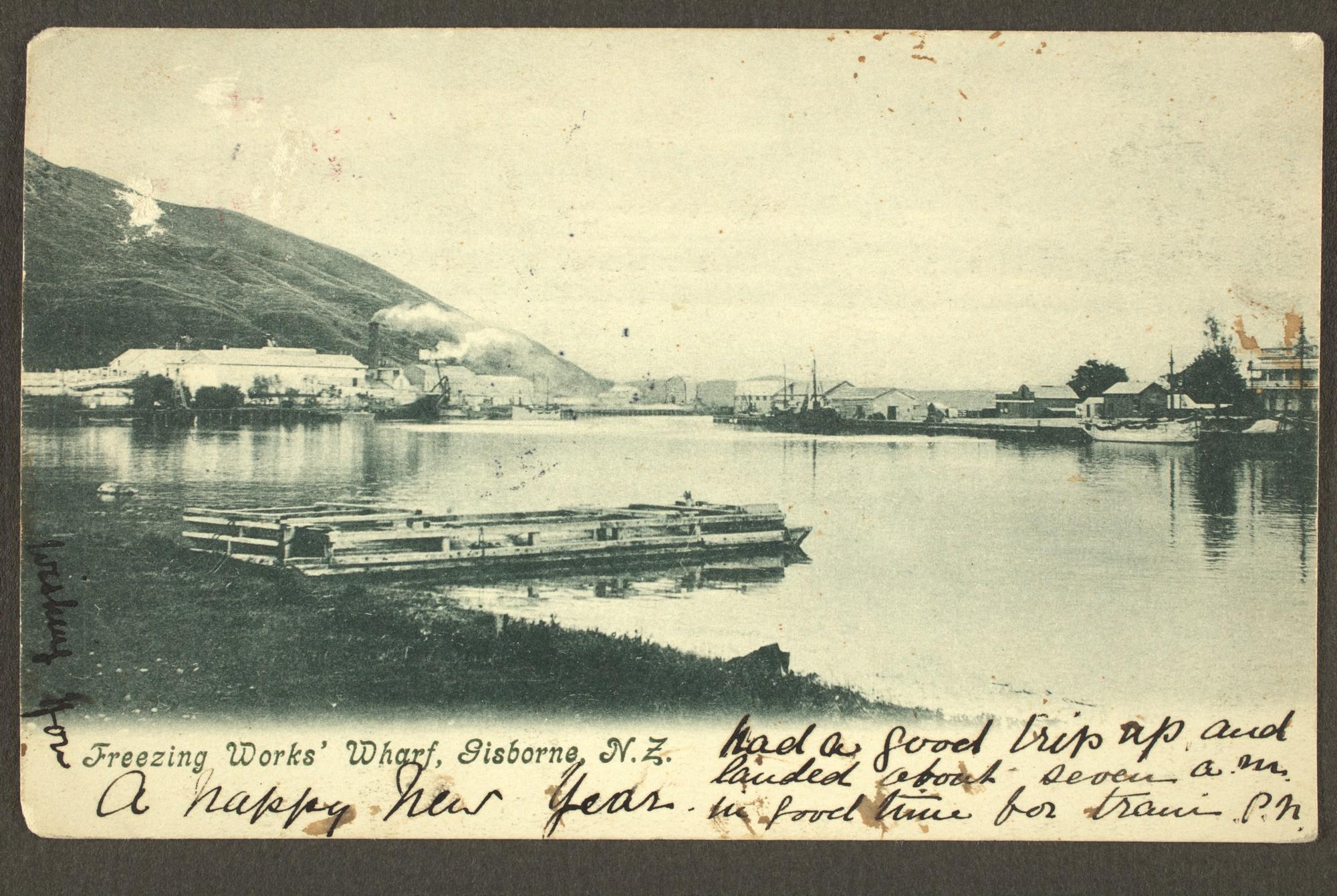 Freezing Works' Wharf, Gisborne N.Z - Tairawhiti Museum