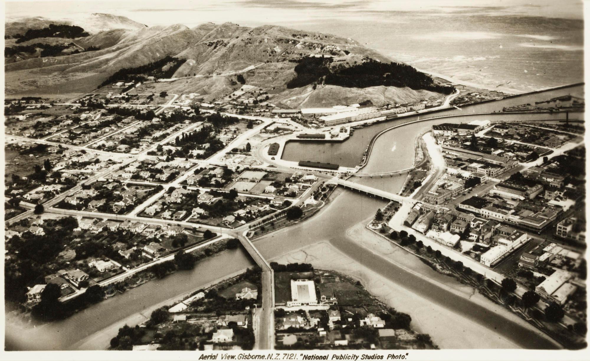 Aerial photo of Gisborne - Tairawhiti Museum